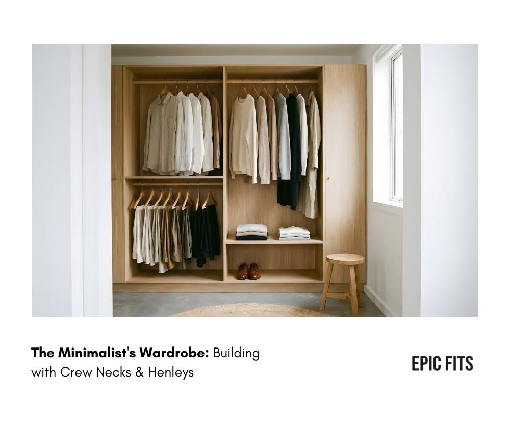 Build a Minimalist Wardrobe with Crew Necks & Henleys – EPIC FITS