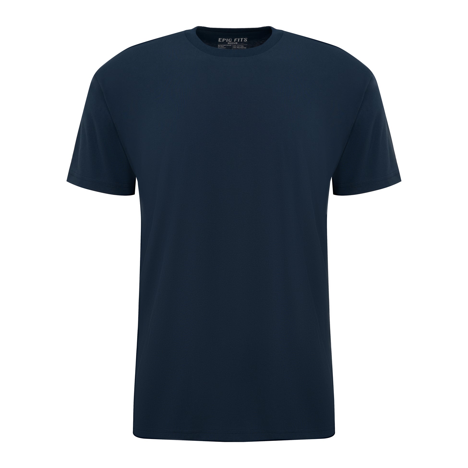 Sharp Slate Blue Crew Neck Essential T-Shirt for Men – EPIC FITS