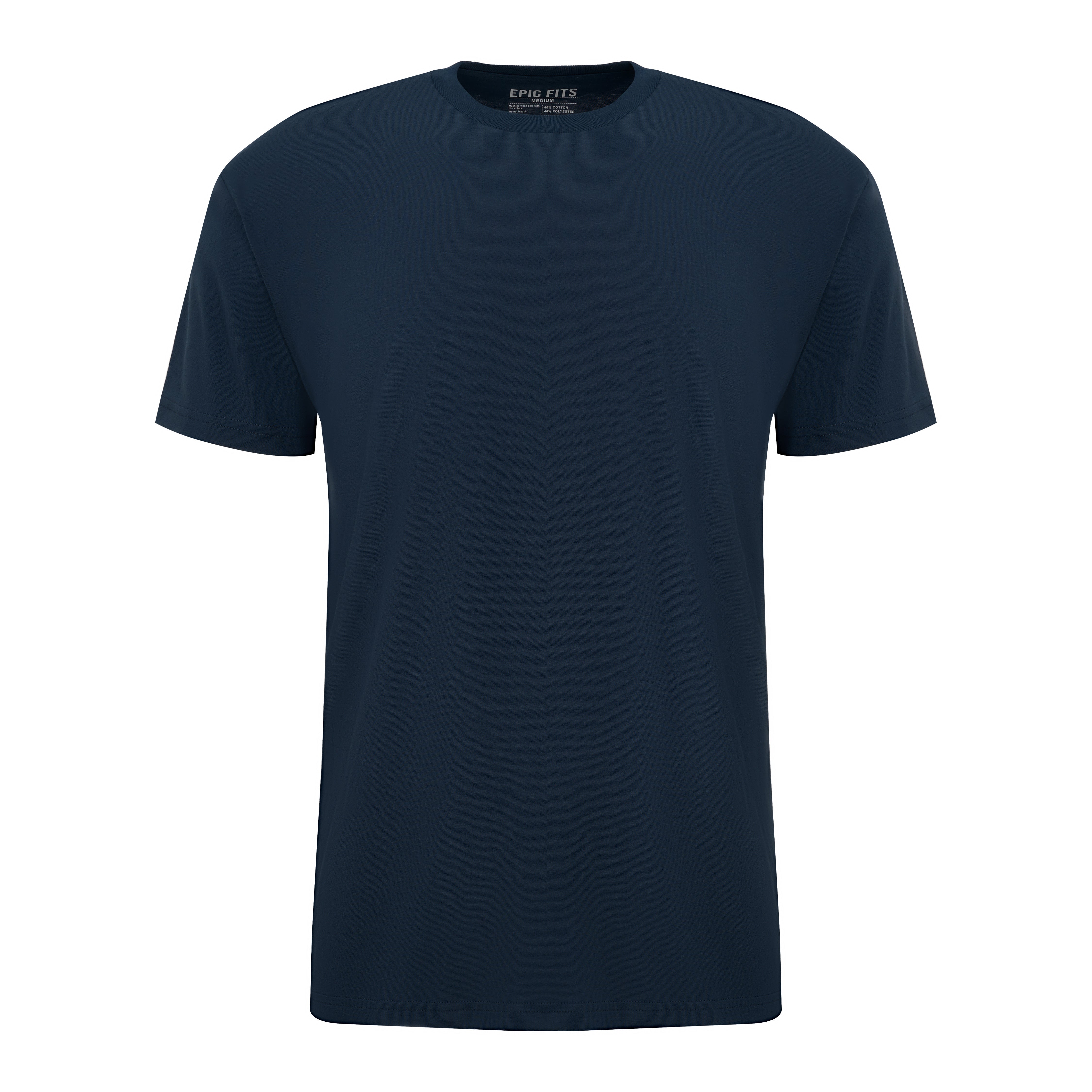 Sharp Slate Blue Crew Neck Essential T-Shirt for Men – EPIC FITS