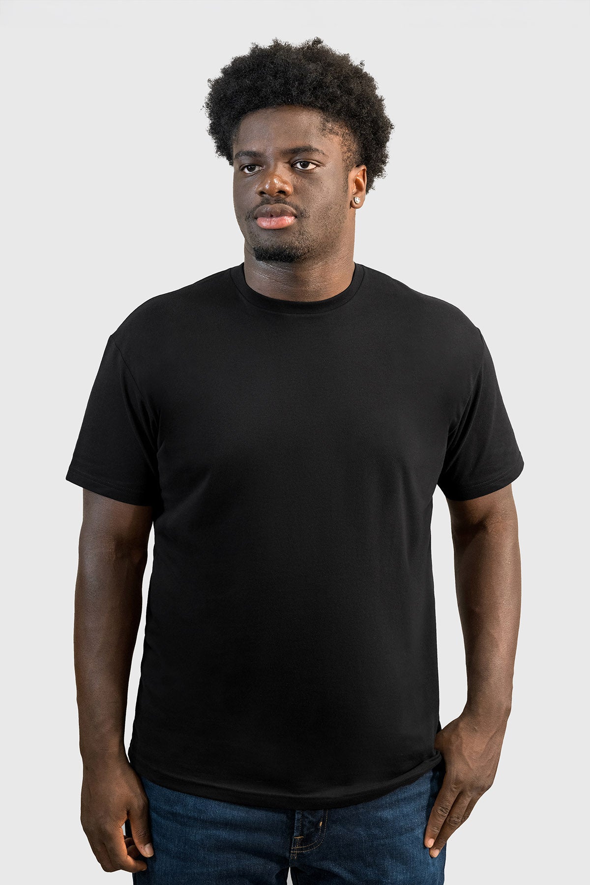 Men's Black Crew Neck T-Shirts 3-Pack | Ultimate Style Collection ...
