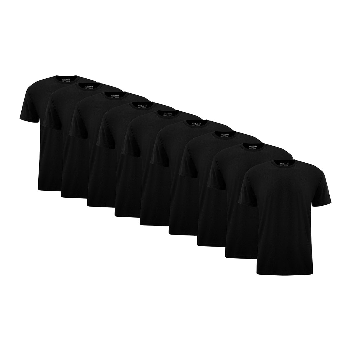 Men's Black Crew Neck T-Shirts 9-Pack – EPIC FITS