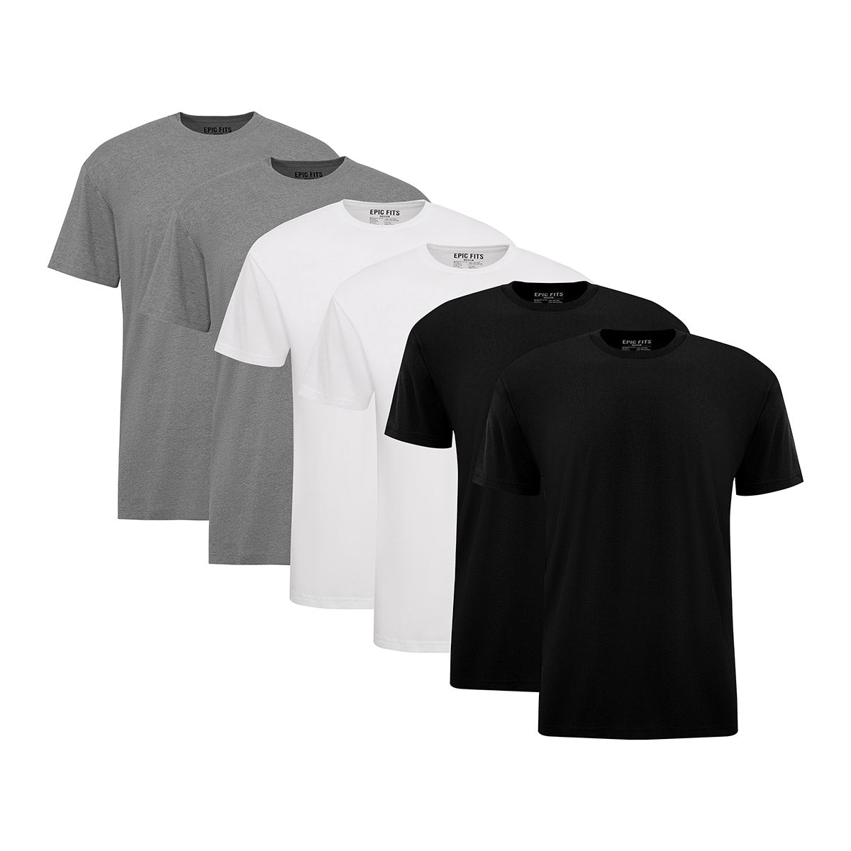 Men's Classic Mixed Colors Crew Neck T-Shirts 6-Pack – EPIC FITS
