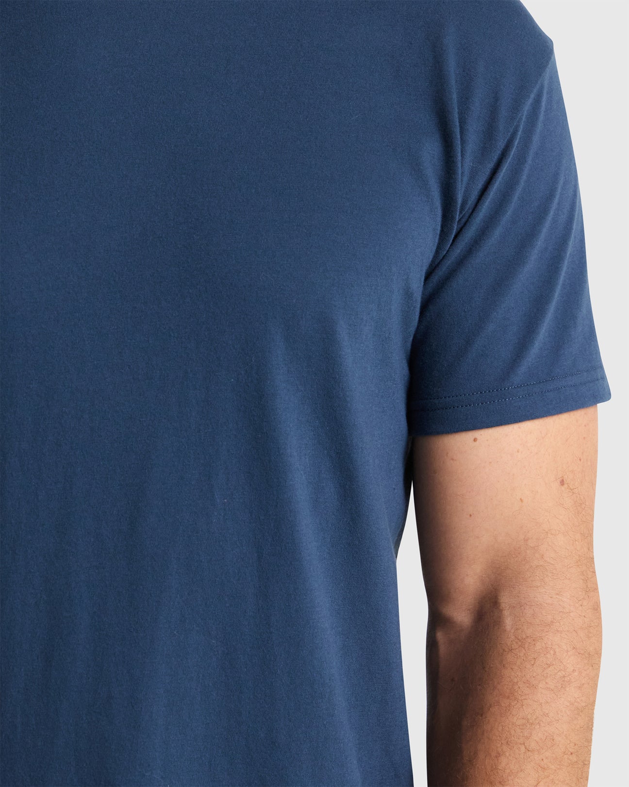 Sharp Slate Blue Crew Neck Essential T-Shirt for Men – EPIC FITS